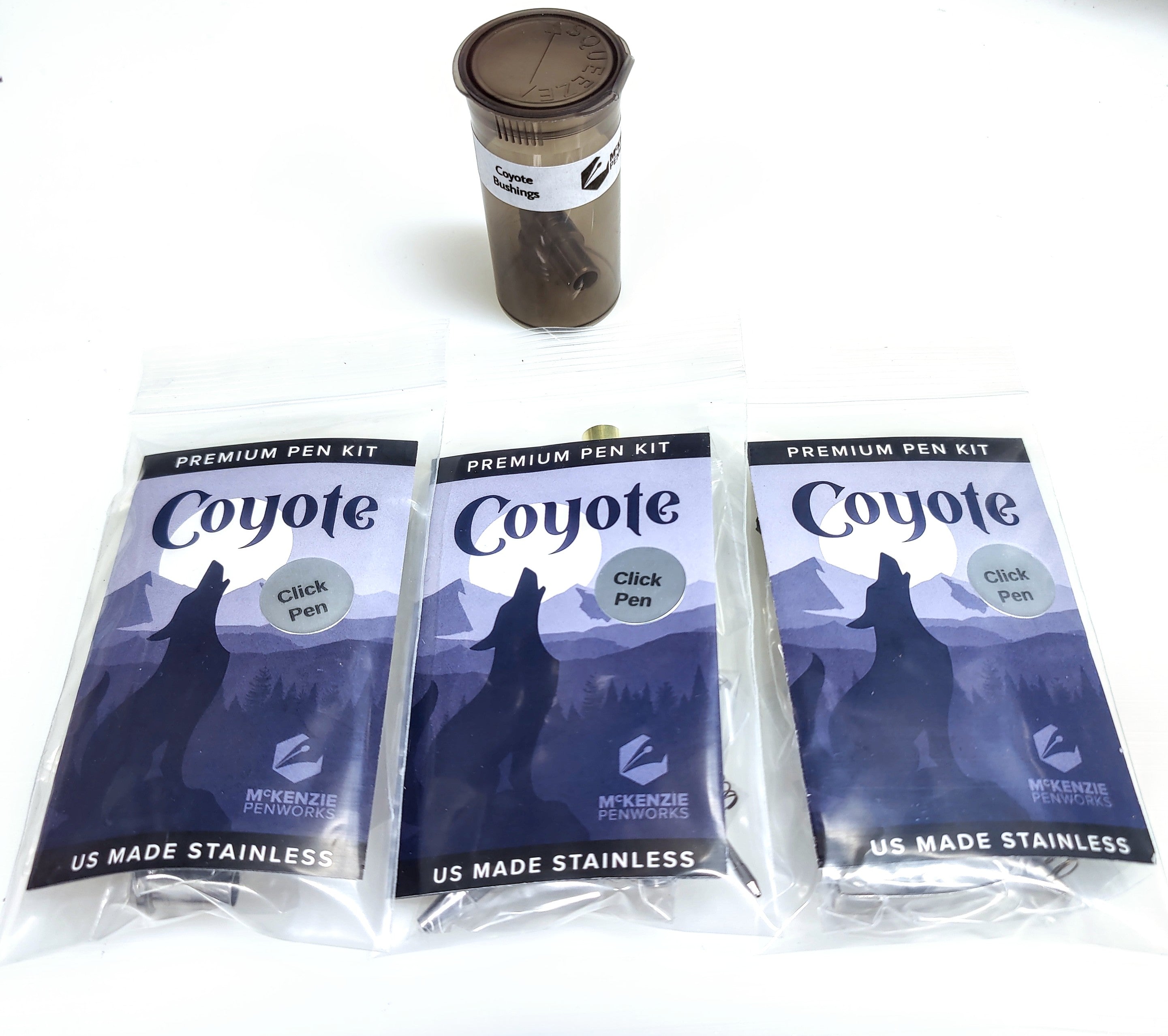 Coyote Click Pen Starter Pack - 3 Kits + Bushings – McKenzie Penworks