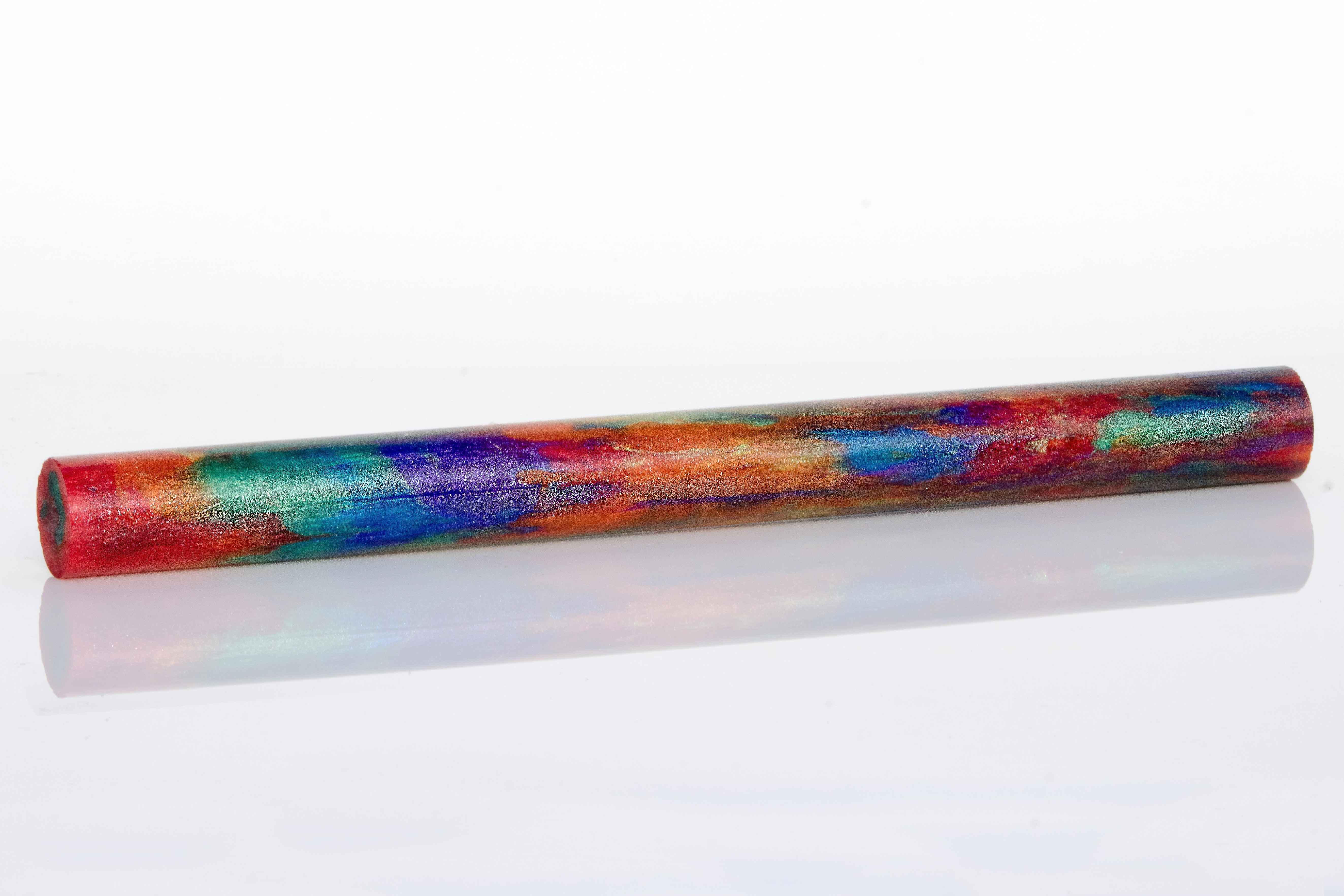 "Oil Slick" Diamond Cast Round Blank – McKenzie Penworks